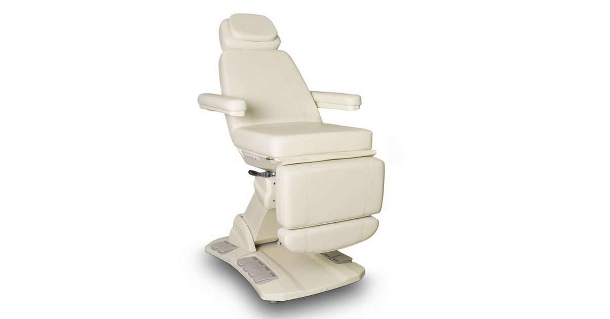 Fauteuil de soins haut de gamme avec axe giratoire et triple commande. CYGNUS 4 crème - Mobilier ...